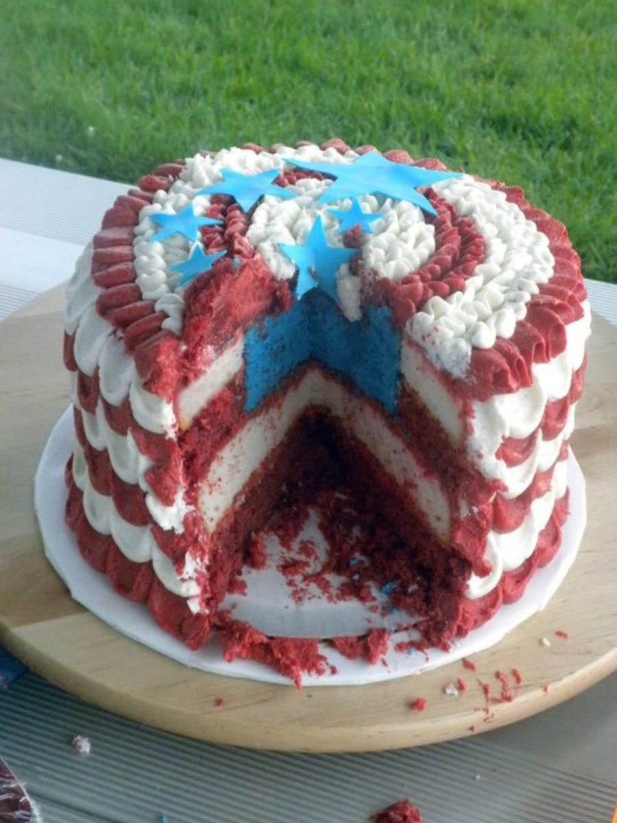 Patriotic Cake - CakeCentral.com