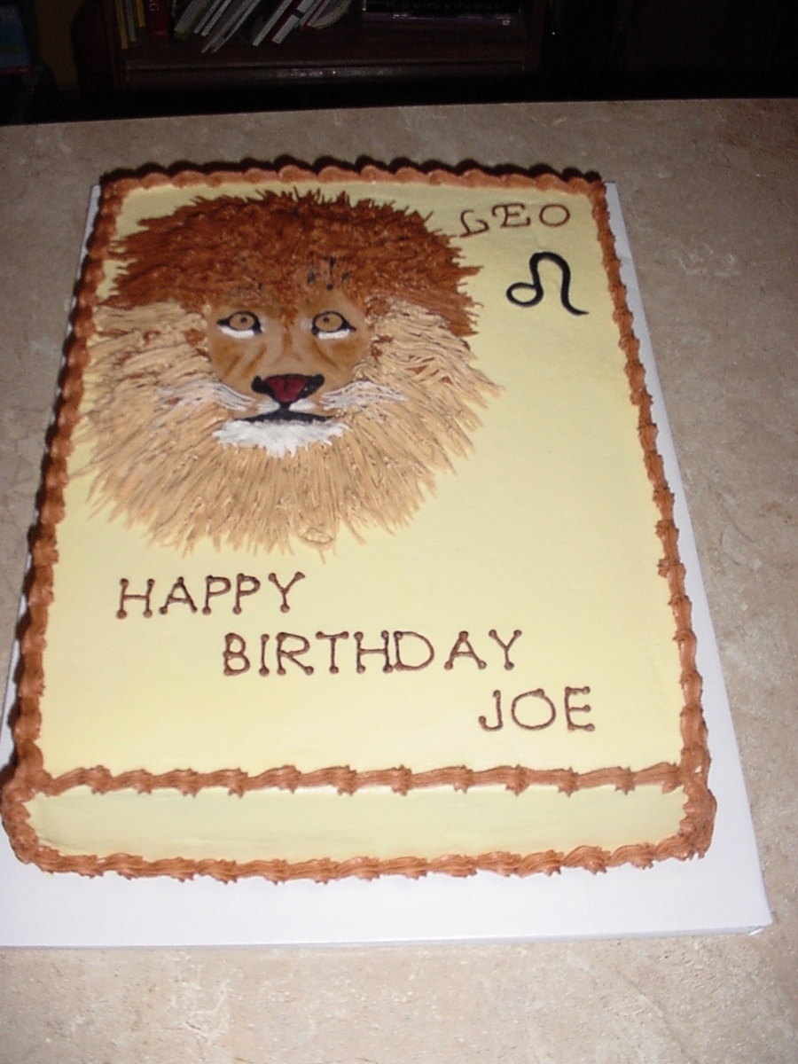 Lion - Leo Birthday Cake - CakeCentral.com