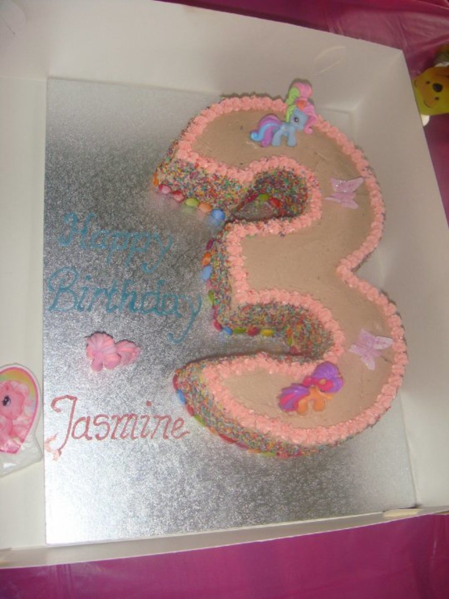 Number 3 My Little Pony Cake - CakeCentral.com