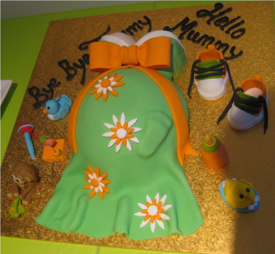 Pregnant Belly Cake - CakeCentral.com