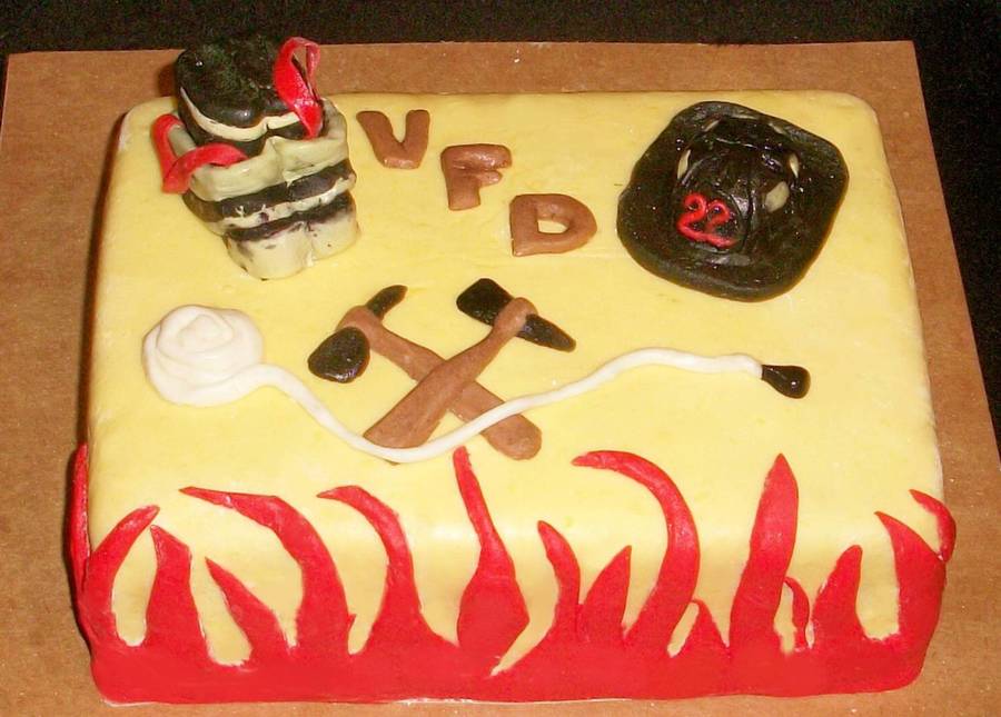 Fire Dept. Cake - CakeCentral.com