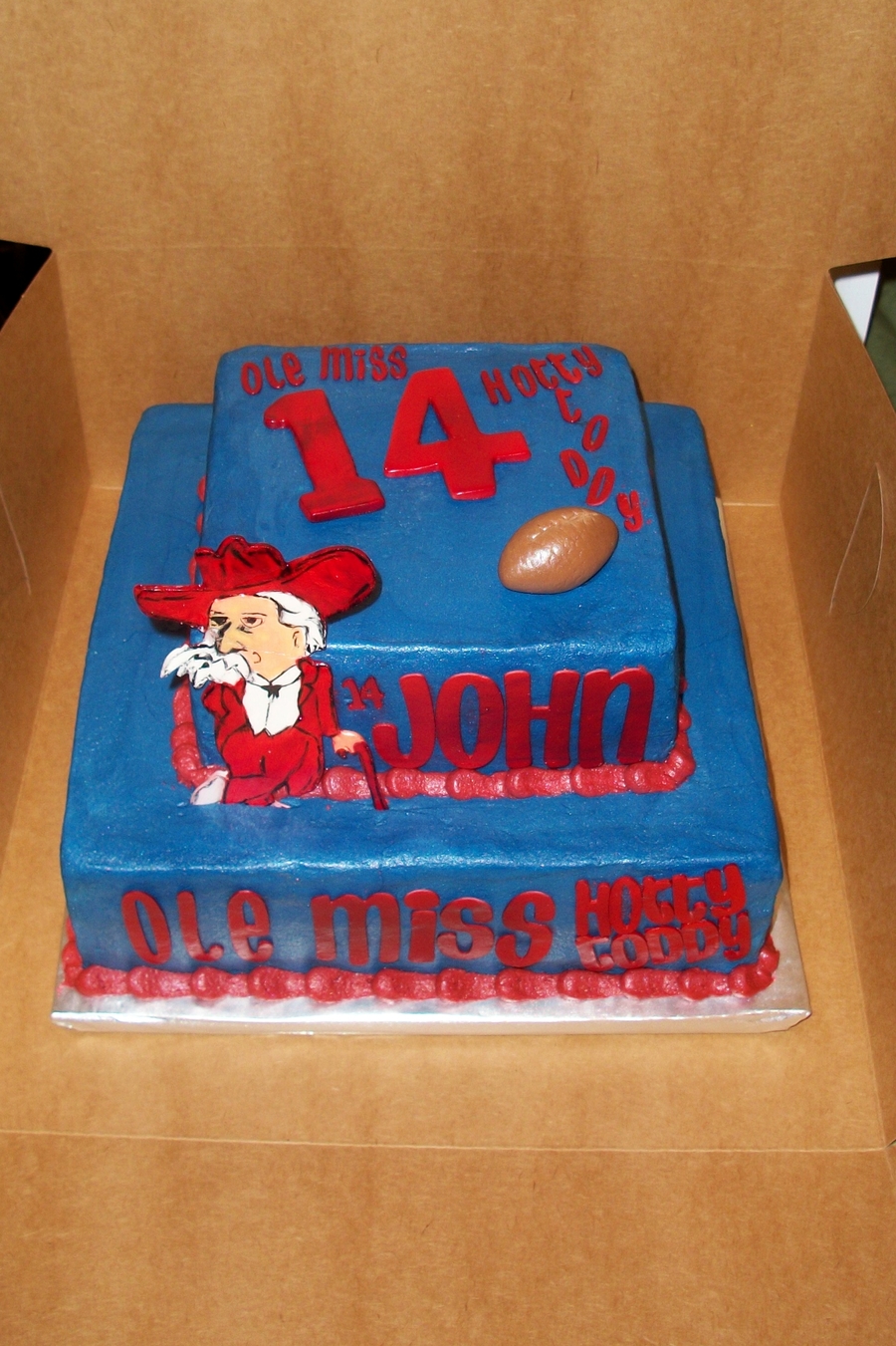 Ole Miss Birthday Cake - CakeCentral.com