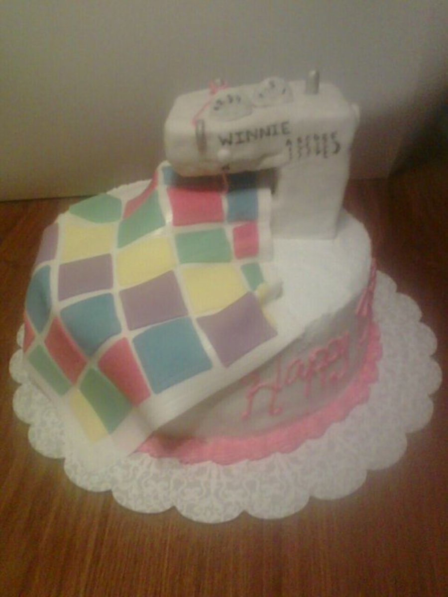 Sewing Machine Cake - CakeCentral.com