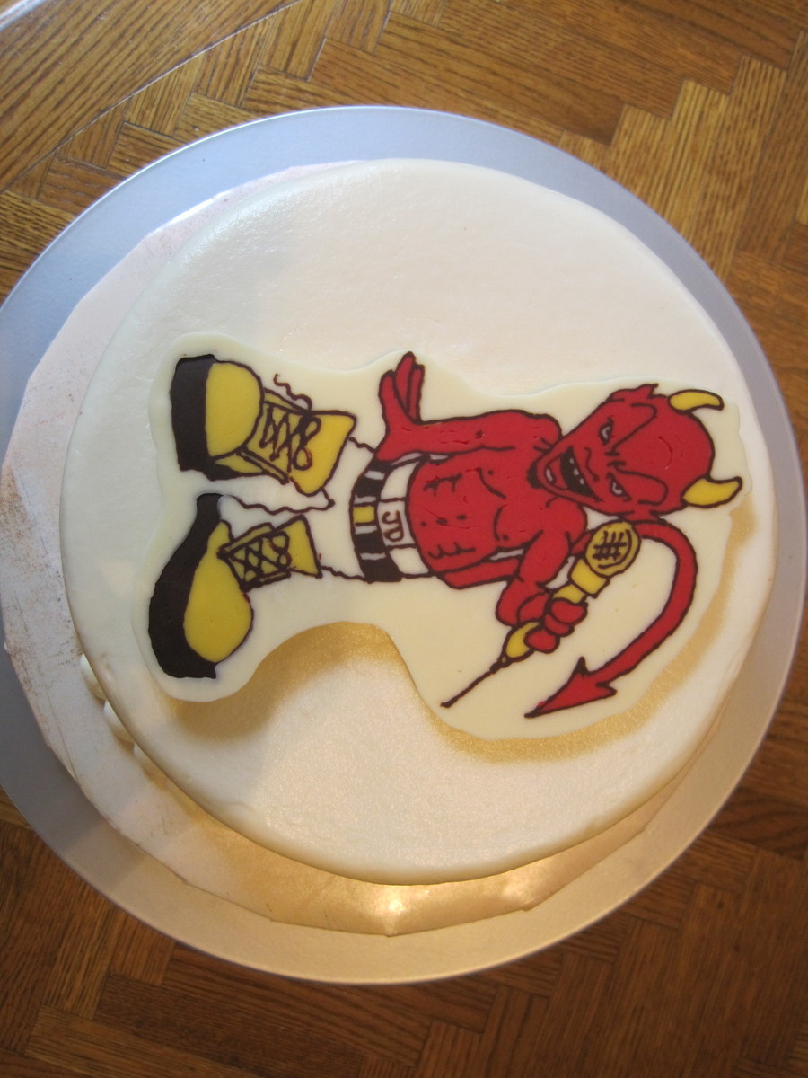 "jersey Devil" Graffiti Cake - CakeCentral.com