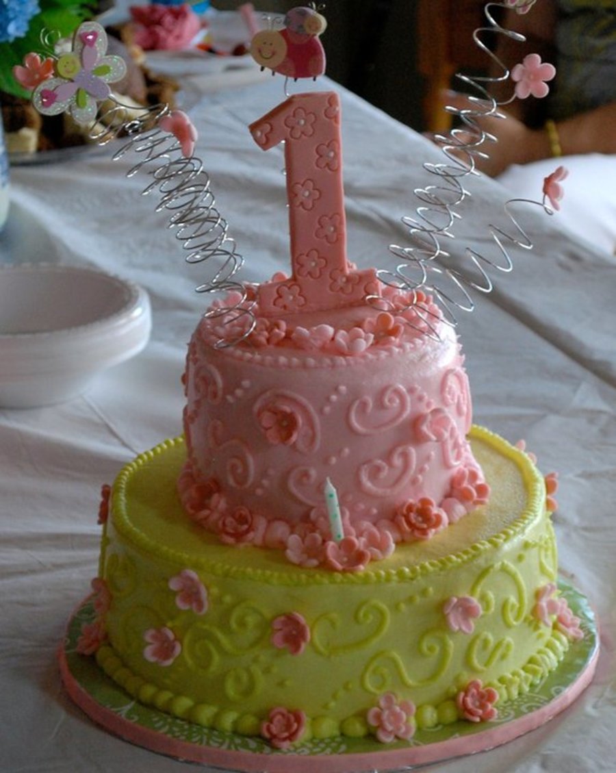 Ava's First Birthday Cake - CakeCentral.com