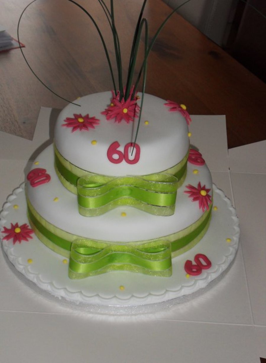 60Th Birthday Cake - CakeCentral.com