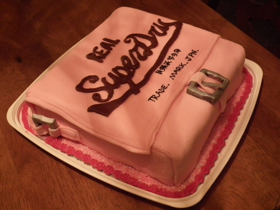 Superdry Bag Birthday Cake - CakeCentral.com