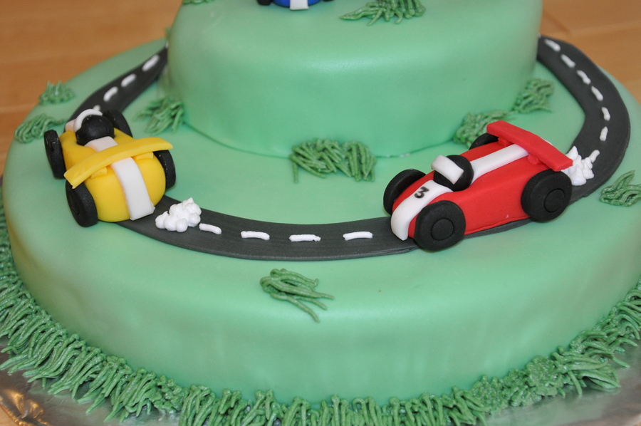Race Car Track Cake - CakeCentral.com