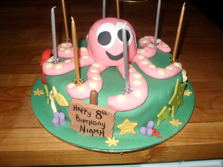 Octopus Birthday Party Cake - CakeCentral.com