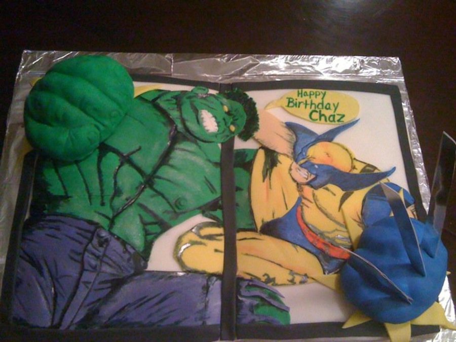 Hulk Vs Wolverine Comic Book - CakeCentral.com