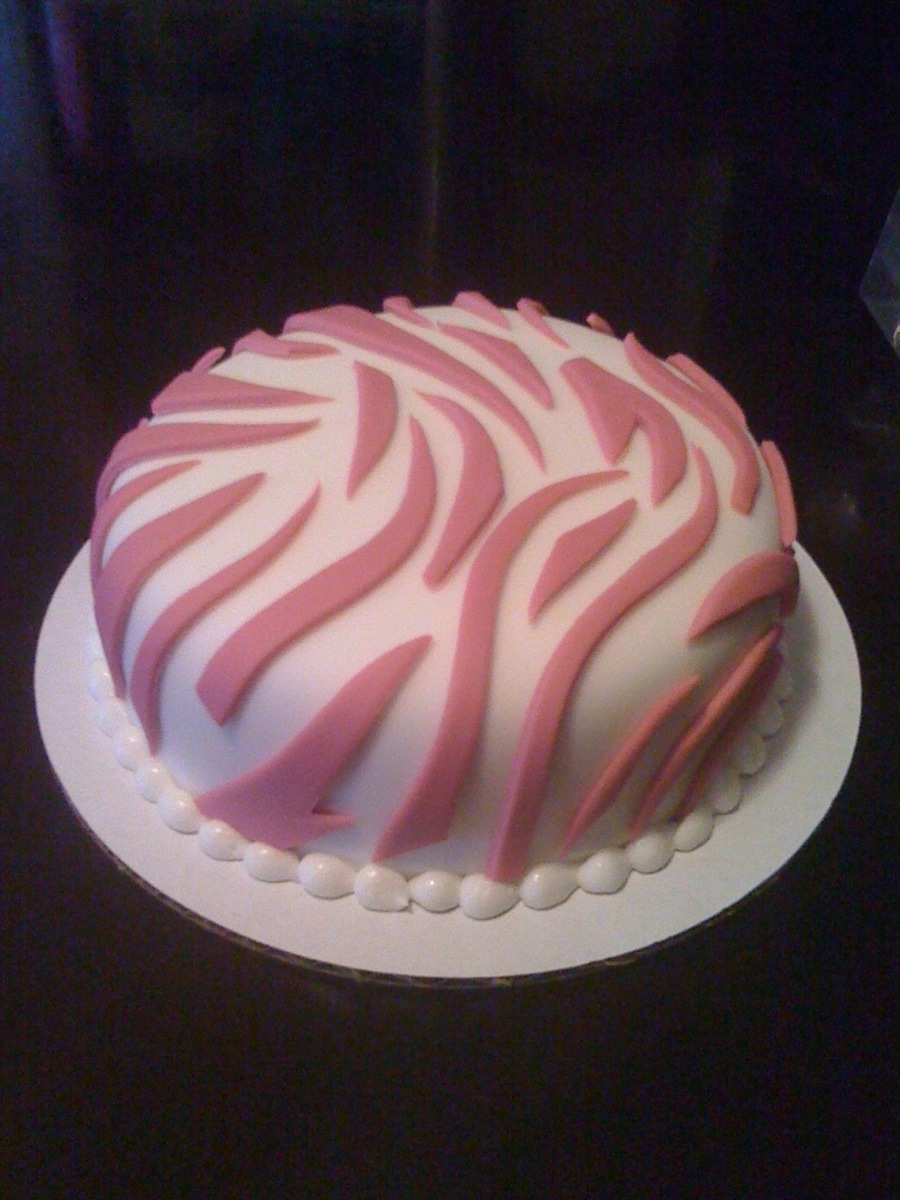 Zebra Stripe Cake - CakeCentral.com
