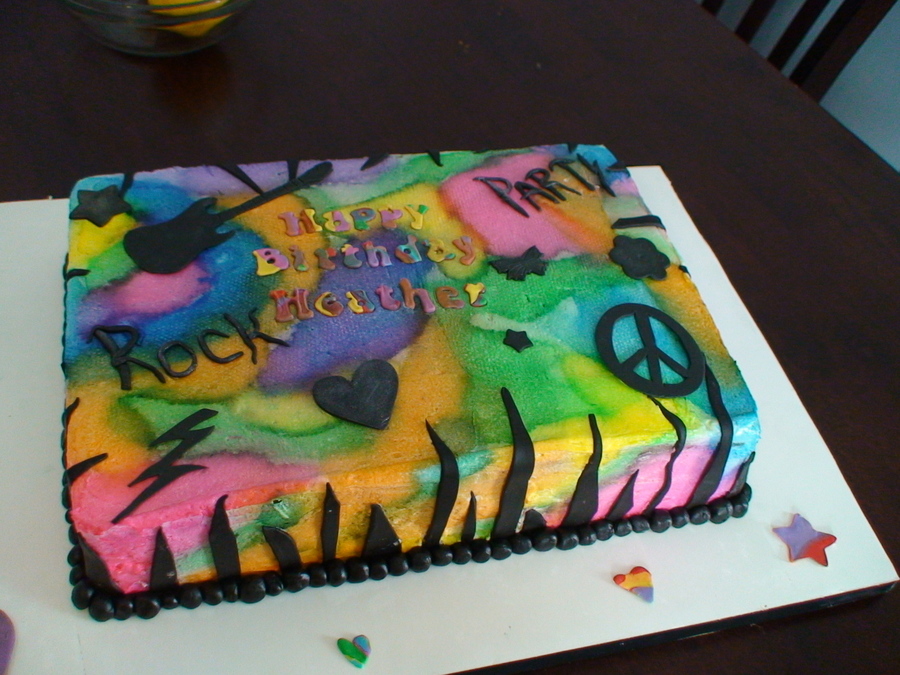 Groovy Birthday Cake - CakeCentral.com
