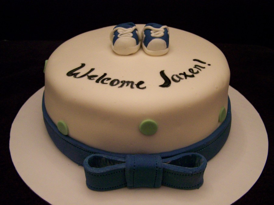 Welcome Jaxen Cake - CakeCentral.com