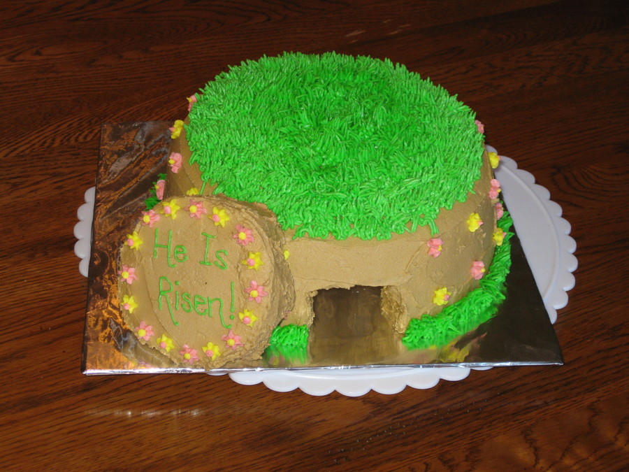 "he Is Risen" Tomb Cake - CakeCentral.com