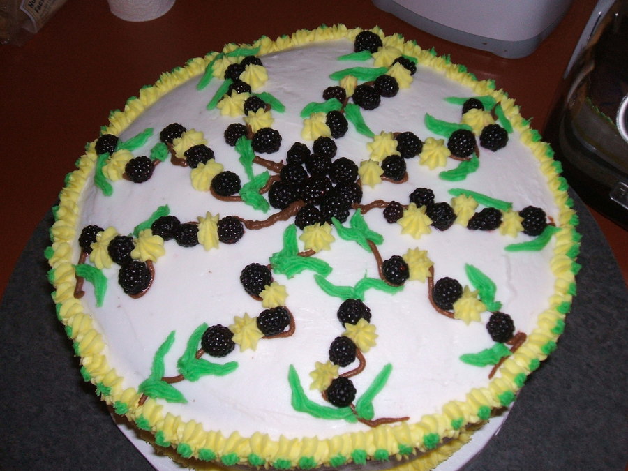 Black Raspberry Cake - CakeCentral.com
