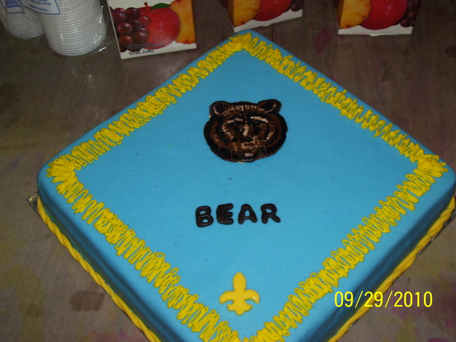 Cub Scout Bear Badge - CakeCentral.com