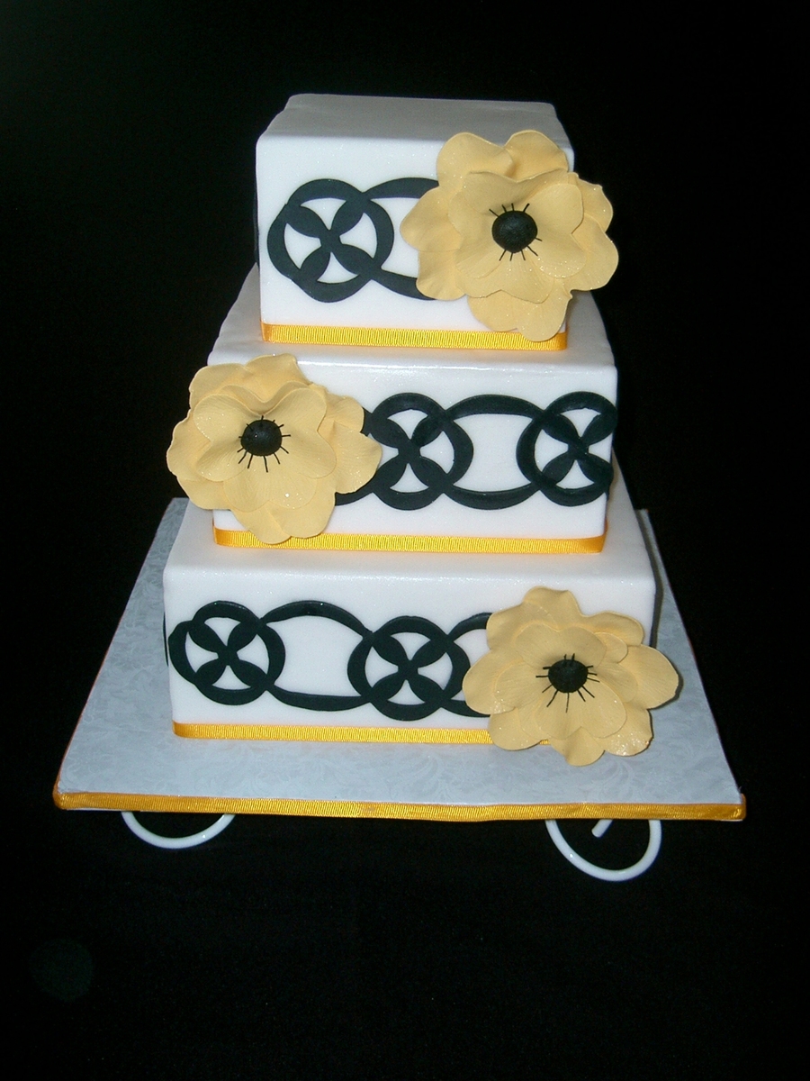 Yellow Flowers Cake - CakeCentral.com