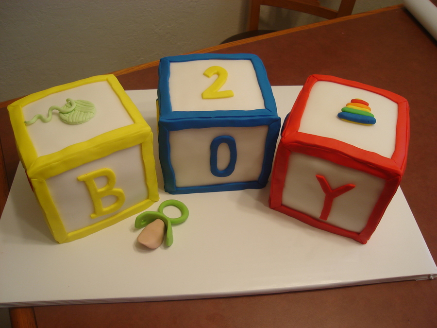 Baby Block Cake - CakeCentral.com