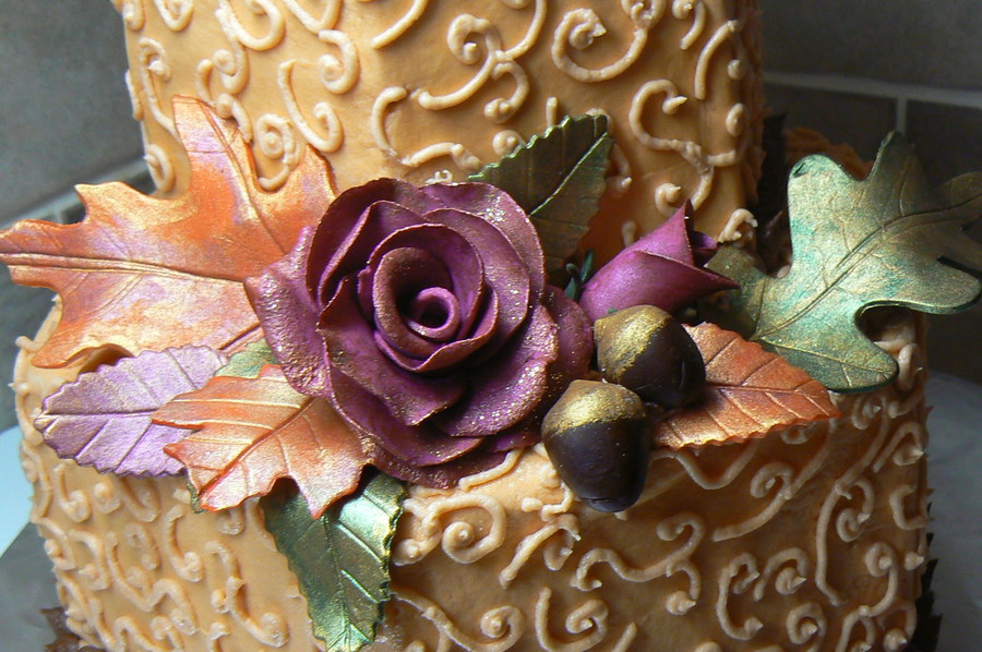 Autumn Birthday Cake - CakeCentral.com