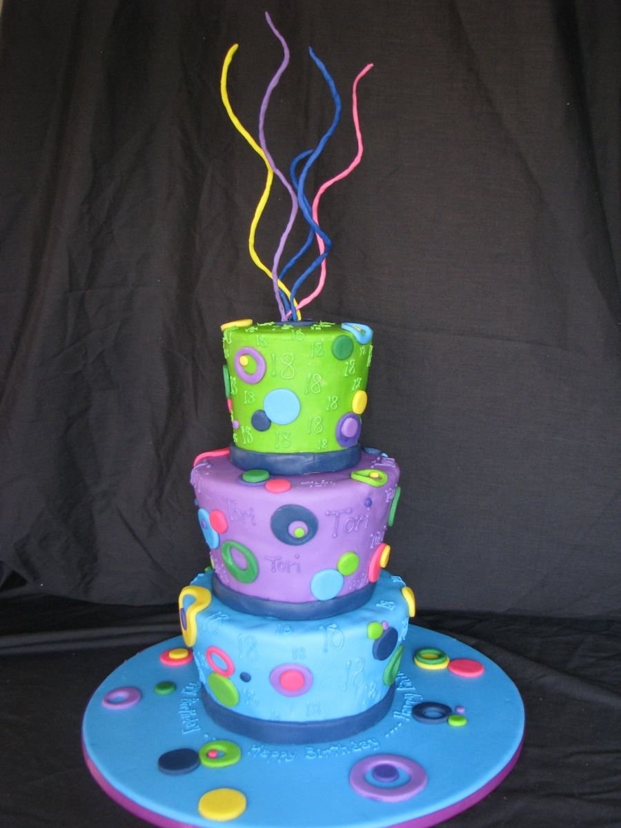 Polka Dot Cake - CakeCentral.com