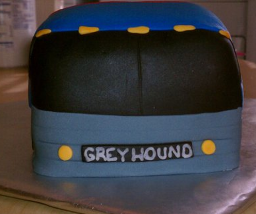 Greyhound Bus Cake - CakeCentral.com