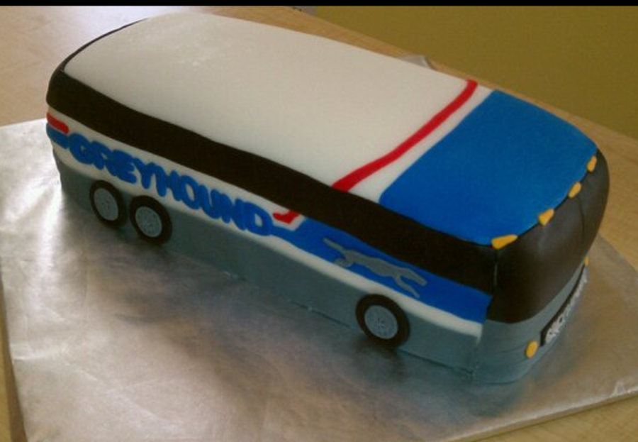 Greyhound Bus Cake - CakeCentral.com