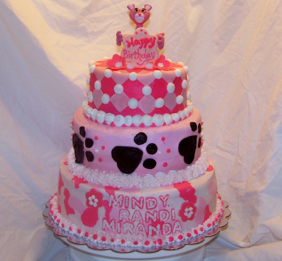 Pink Panther Birthday Cake - CakeCentral.com