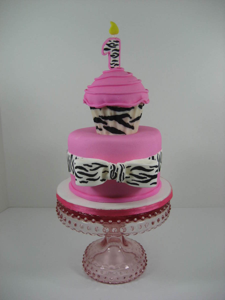 Cupcake Pink Zebra - CakeCentral.com