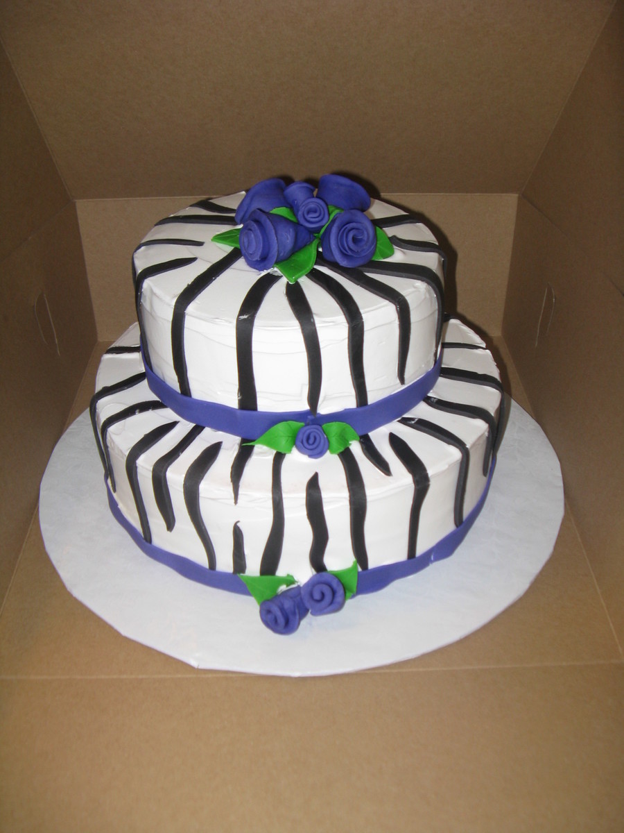 Purple Zebra Print - CakeCentral.com