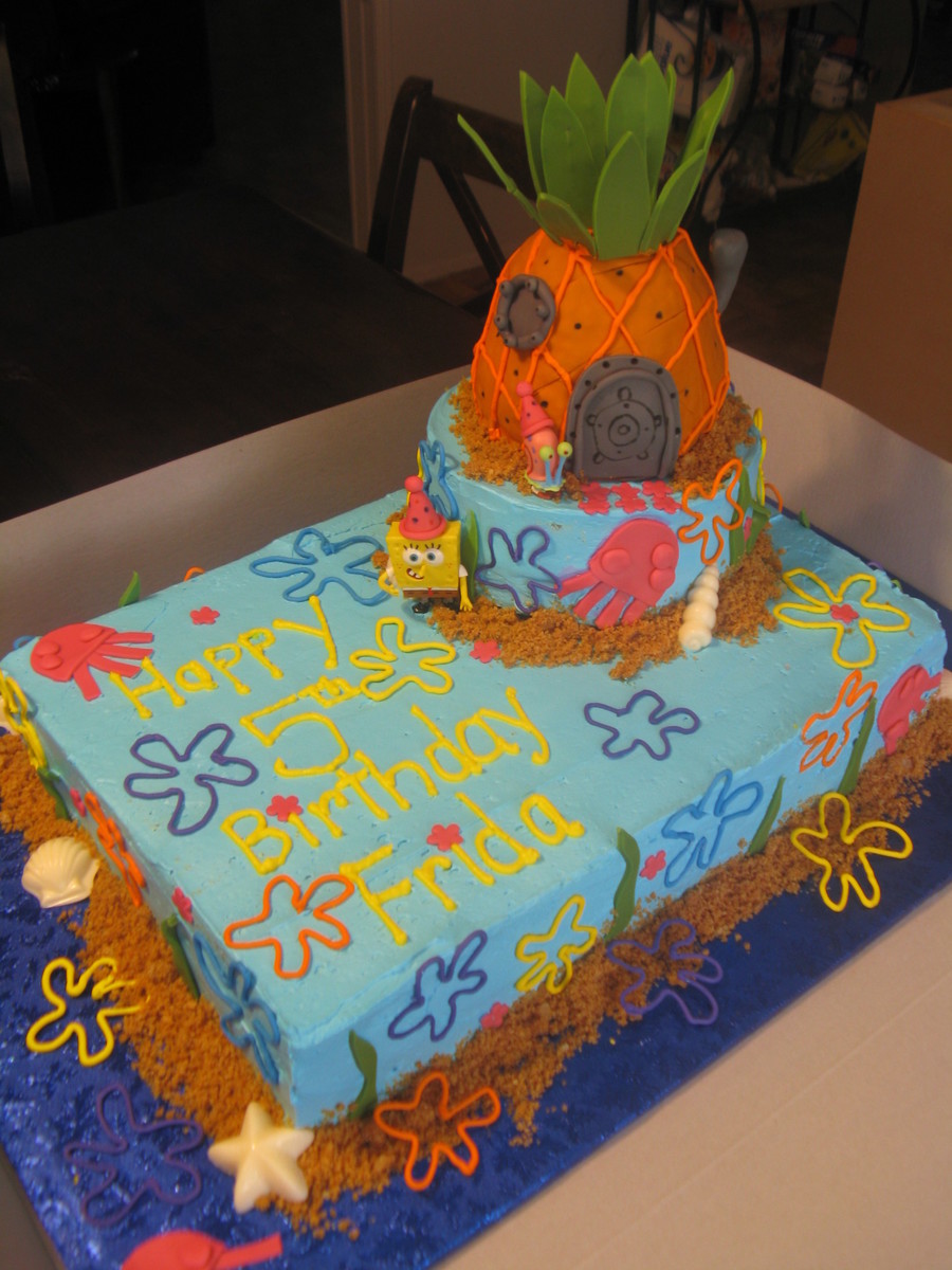Spongebob Birthday Cake - CakeCentral.com
