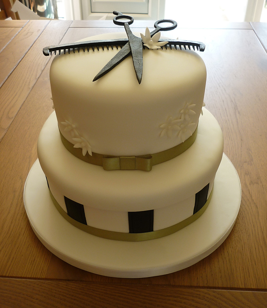 Hairdresser Theme Cake - CakeCentral.com