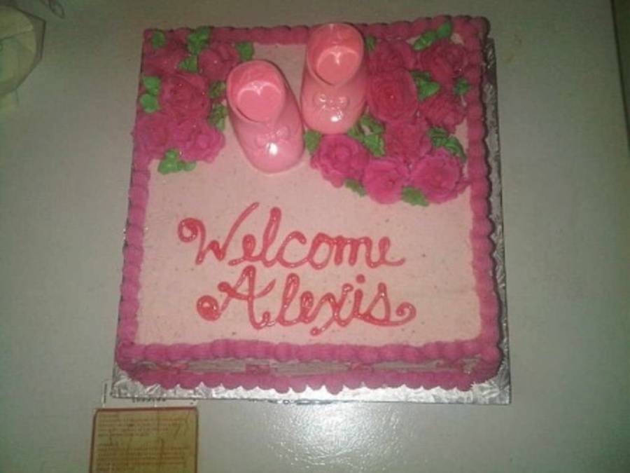 Welcome Baby Cake - CakeCentral.com
