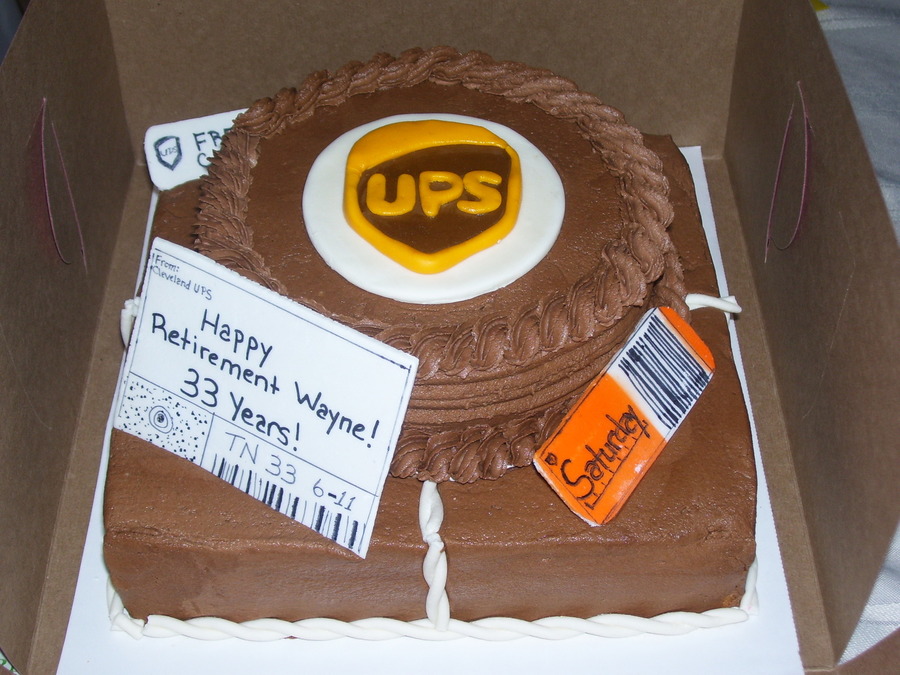 Ups Retirement Cake - CakeCentral.com