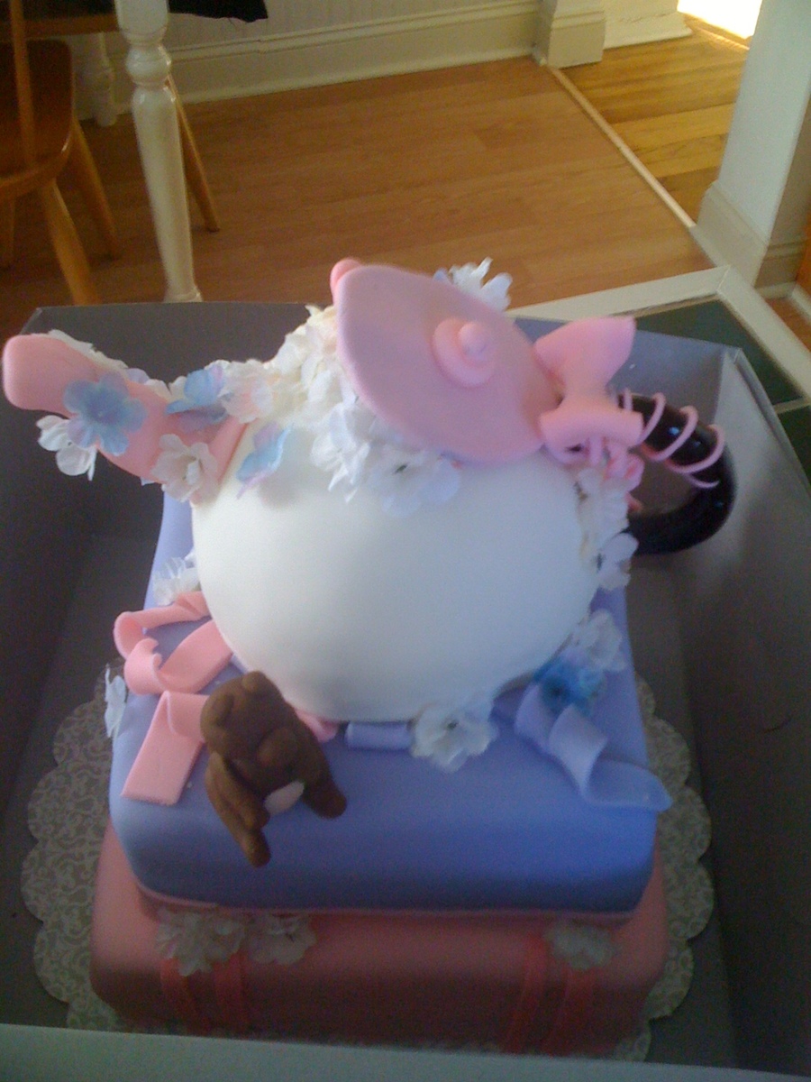 Sweet Pea Baby Shower Tea Party Cake - CakeCentral.com