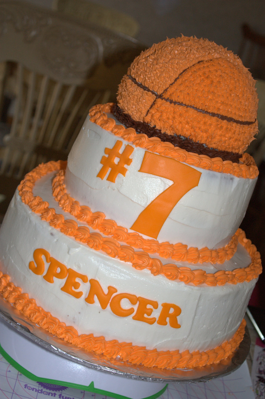 3 Tier Basketball Cake For Birthday - CakeCentral.com