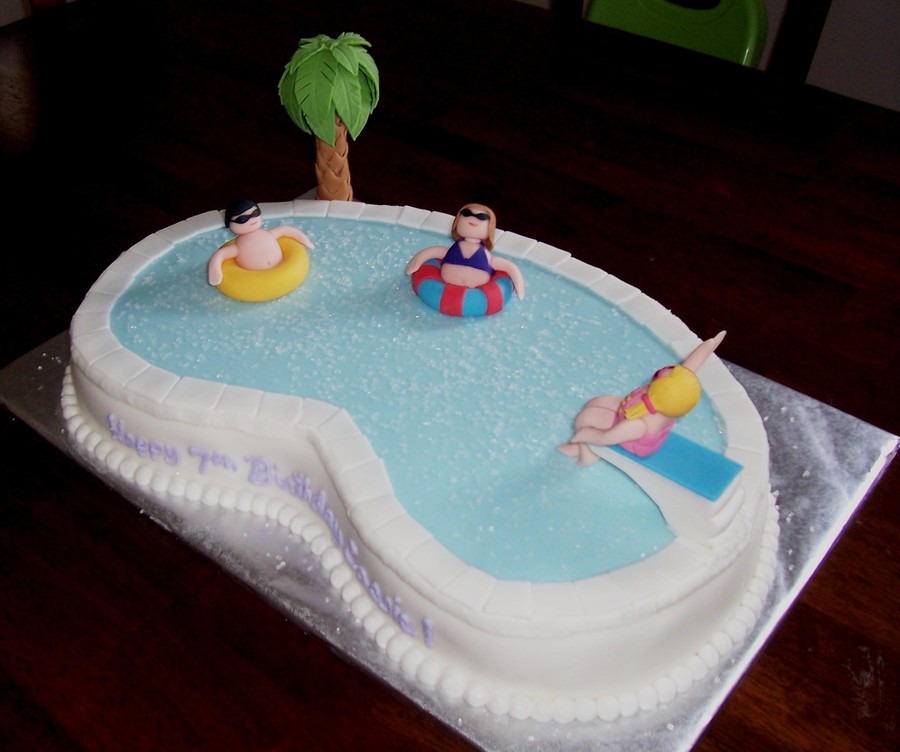 Pool Party Cake - CakeCentral.com