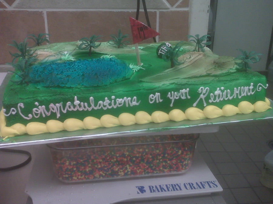 Golf Retirement Cake - CakeCentral.com