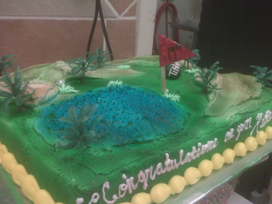 Golf Retirement Cake - CakeCentral.com