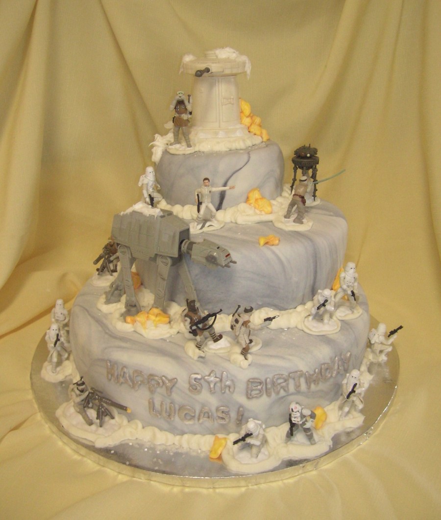 Star Wars Hoth Birthday Cake - CakeCentral.com