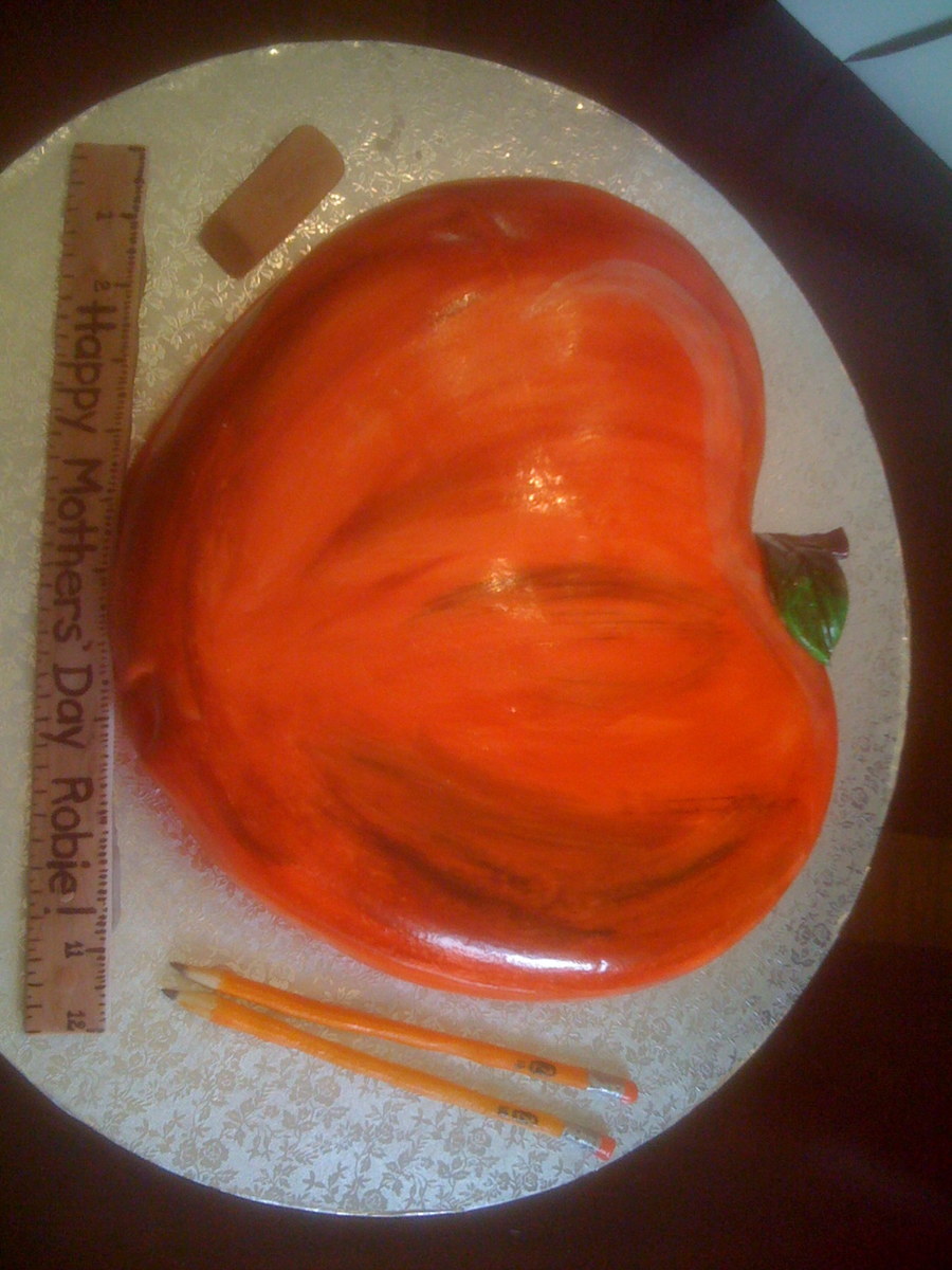 Teacher Mother's Day Apple - CakeCentral.com