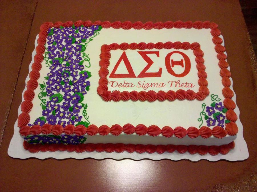 Sigma Delta Theta Sheet Cake - CakeCentral.com