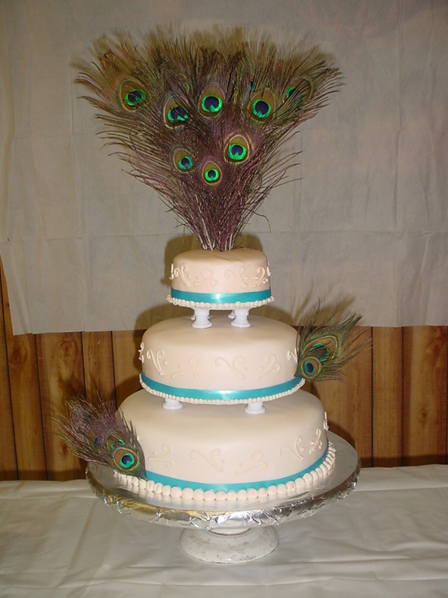 Peacock Wedding Cake - CakeCentral.com