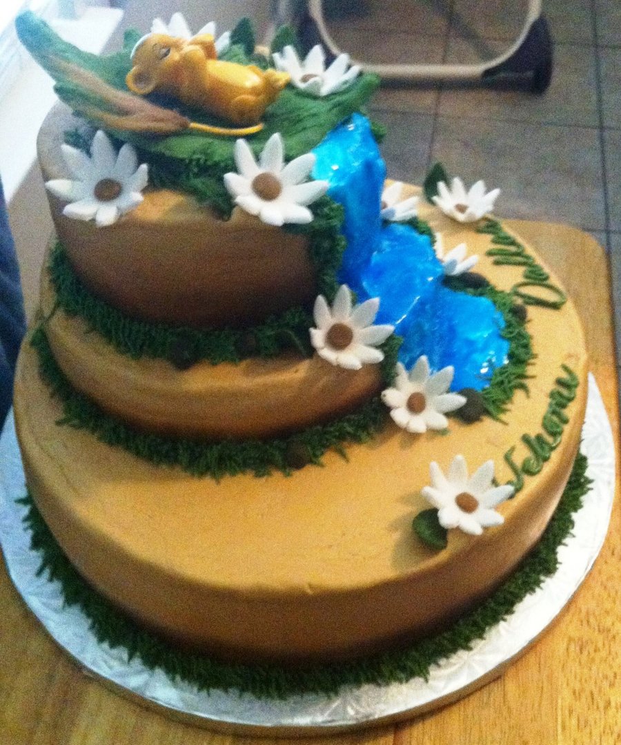 Baby Simba Babyshower Cake - CakeCentral.com