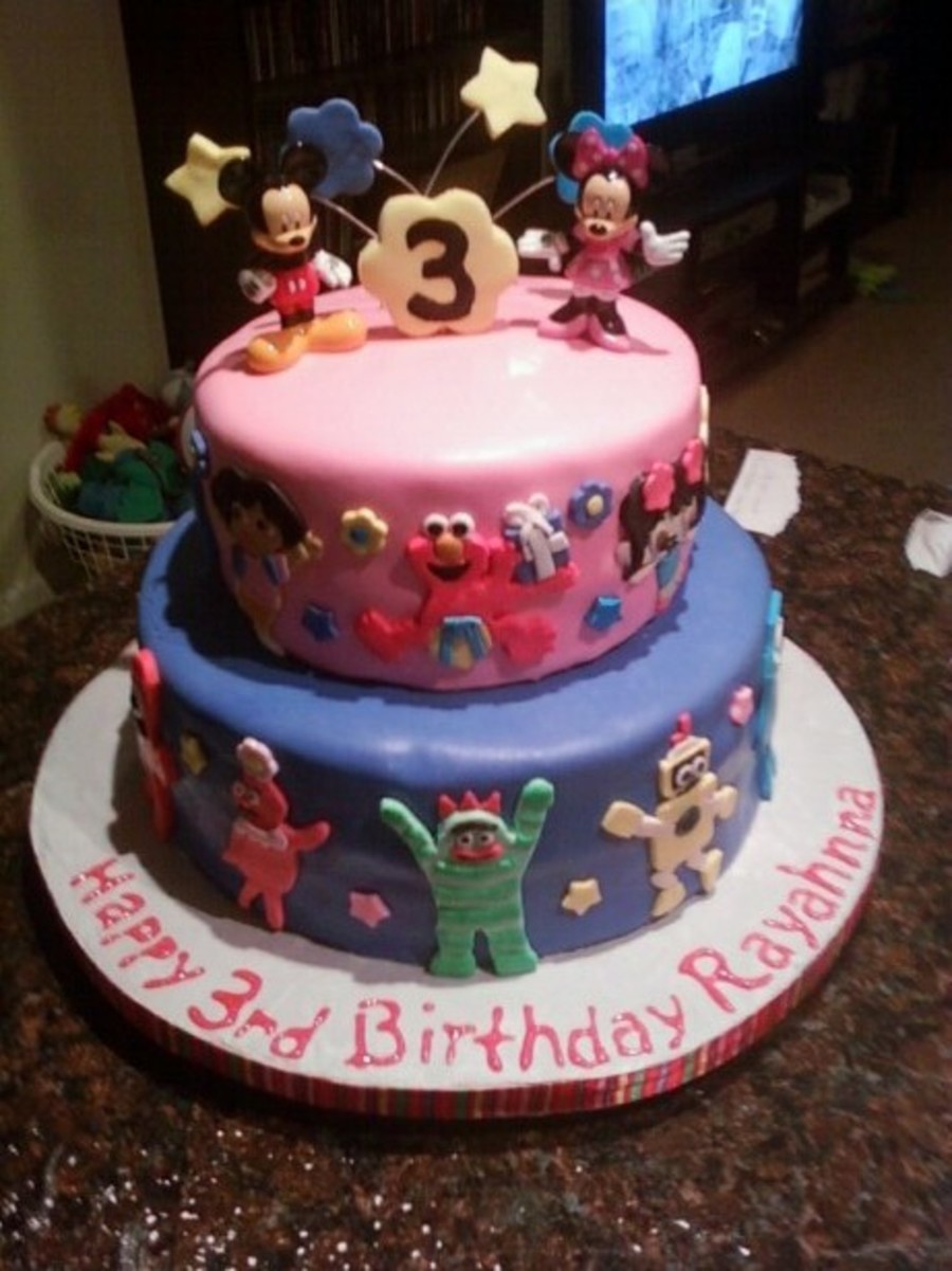 Three Year Old's Birthday Cake - CakeCentral.com