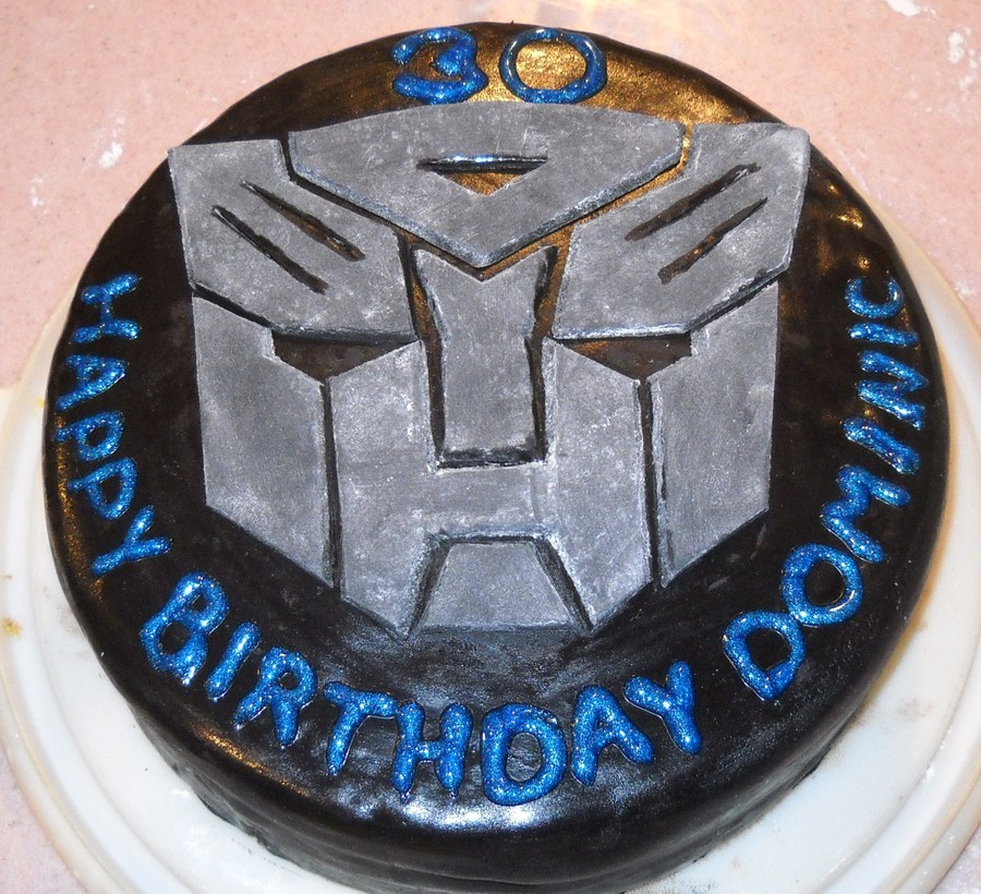 Transformers Autobot Cake - CakeCentral.com
