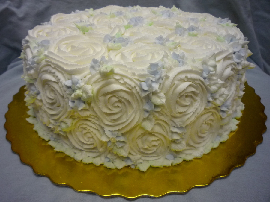 Rose Swirl Cake - CakeCentral.com