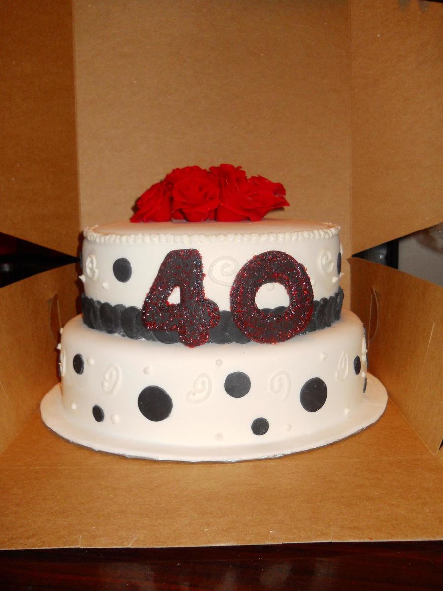 40Th Anniversity Cake - CakeCentral.com