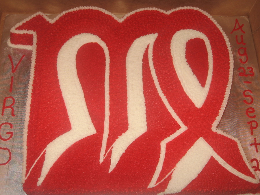 Virgo Symbol Cake - CakeCentral.com