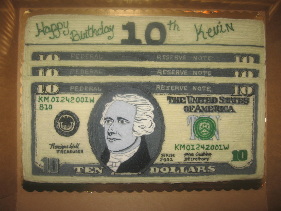 10 Dollar Bill Cake - CakeCentral.com