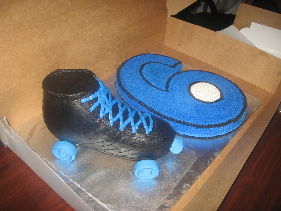 Roller Skate,number Six - CakeCentral.com